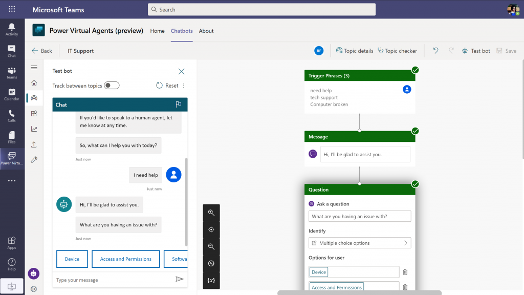 Building No-code Chatbots with Power Virtual Agents and Microsoft Teams ...