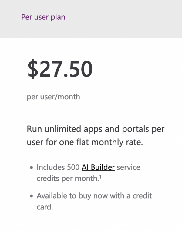 Power Apps pay-as-you-go licensing plan explained - Barhead Solutions