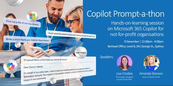Microsoft 365 Copilot Prompt-a-thon | 9 December 2024 - Barhead Solutions