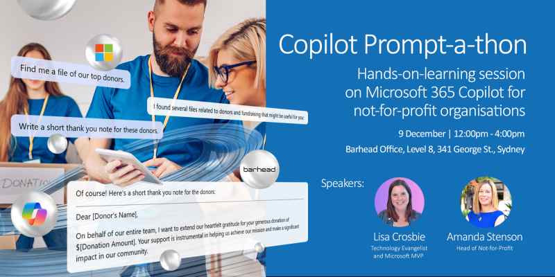 Microsoft 365 Copilot Prompt-a-thon | 9 December 2024 - Barhead Solutions